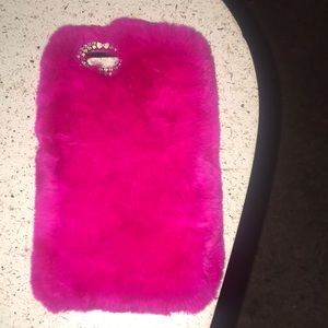 Accessories | Hot Pink Fur Phone Case | Poshmark